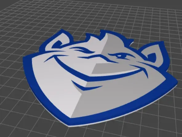 Arte de parede com logotipo da Billiken SLU Saint Louis University por ...