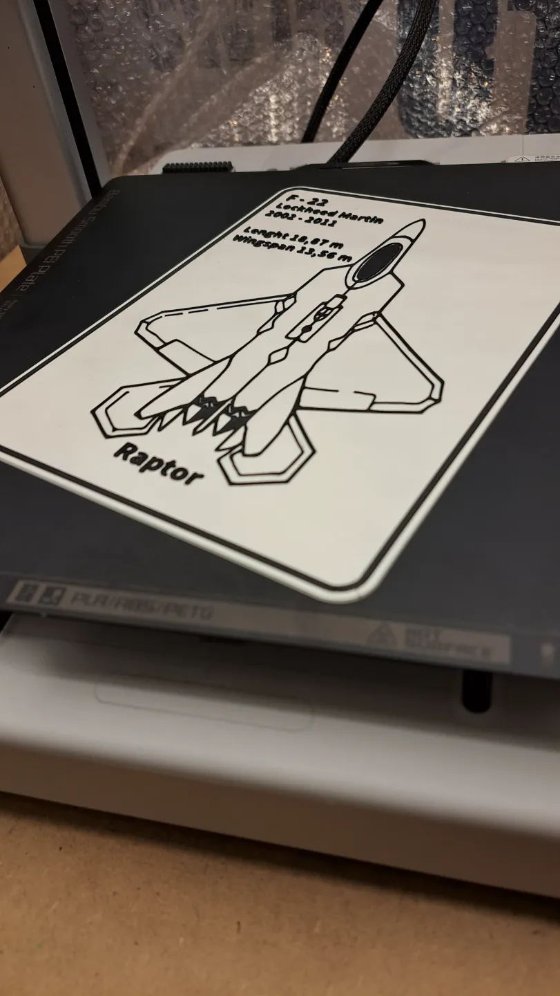 F-22 Raptor Blueprint - No AMS by Paul Artreides MakerWorld: Download ...