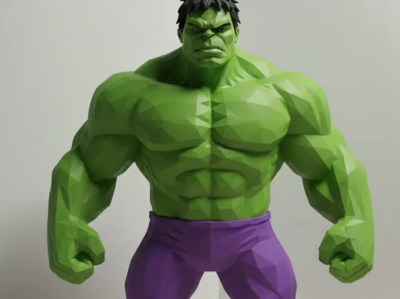 Hulk - low poly - Modelo gratuito para impressão 3D - MakerWorld