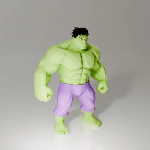 Hulk - low poly - Modelo gratuito para impressão 3D - MakerWorld