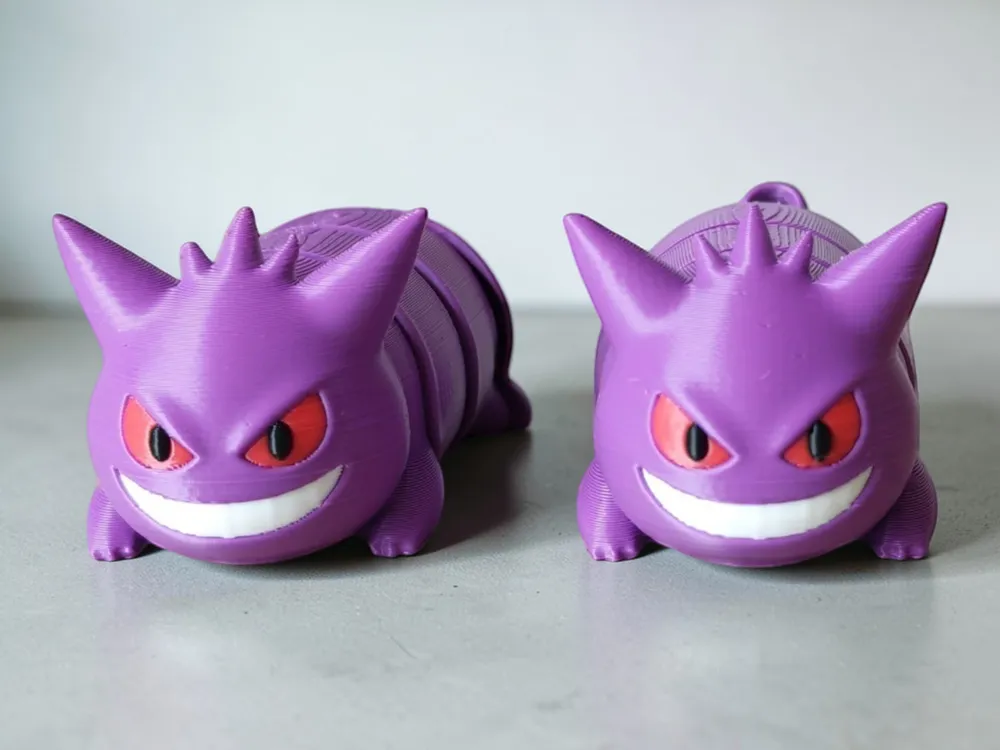 Flexi Gengar & Keychain - Free 3D Print Model - MakerWorld