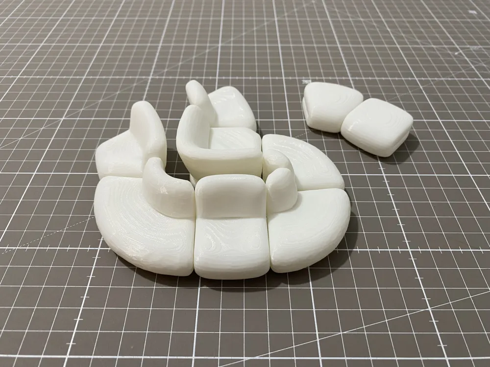 modular bubble sofa in 1:20 scale - Free 3D Print Model - MakerWorld