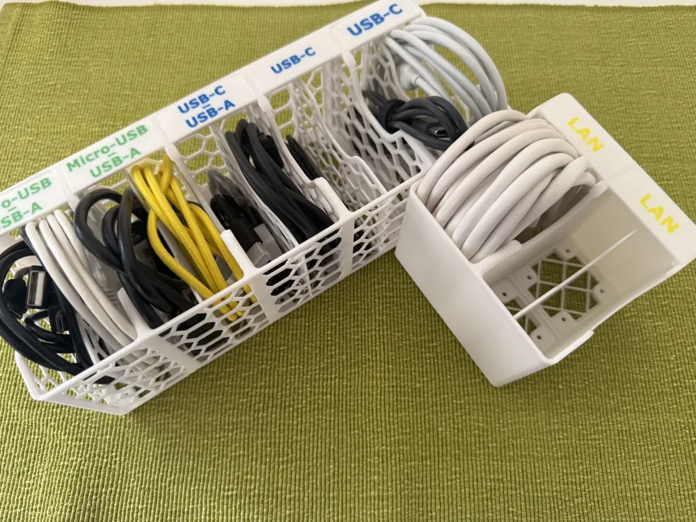 Gridfinity Cable Organizer Double by user_3368695733 MakerWorld ...