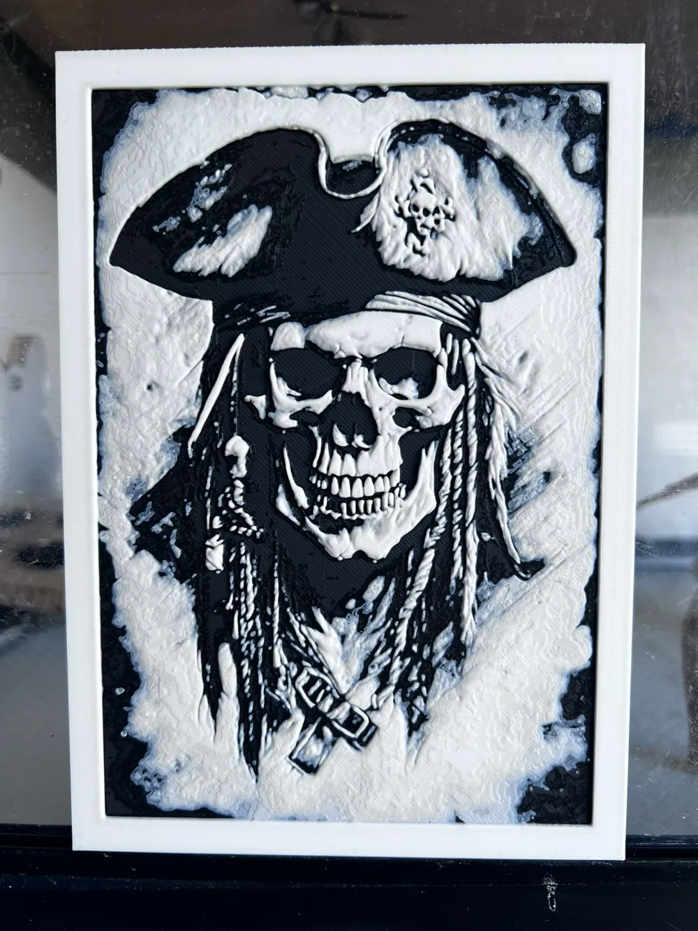 Pirate skull portrait hueforge by Mysstra hueforge 3Dart - MakerWorld