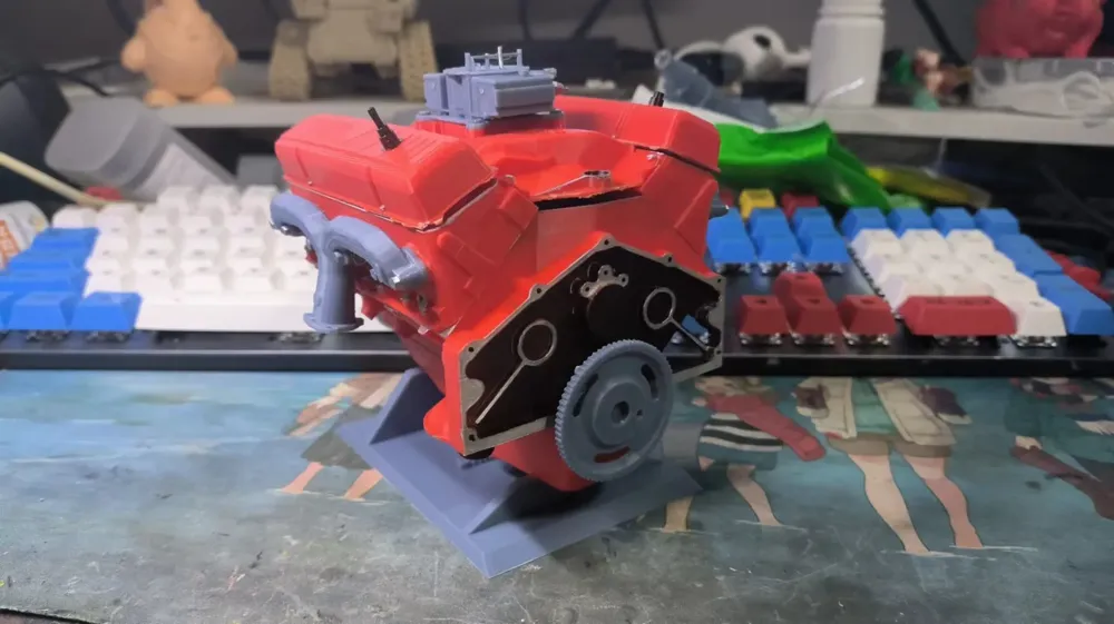 V8 Small Block Engine - Free 3D Print Model - MakerWorld