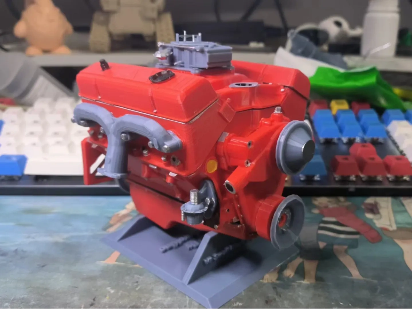 V8 Small Block Engine by shirokurokino MakerWorld: Download Free 3D Models