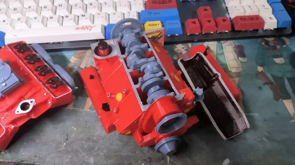 V8 Small Block Engine - Free 3D Print Model - MakerWorld