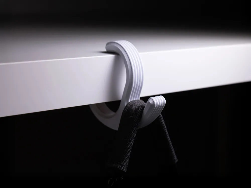 Universal Table Hanger | Bag Hanger | Desk Hook - Free 3D Print Model ...
