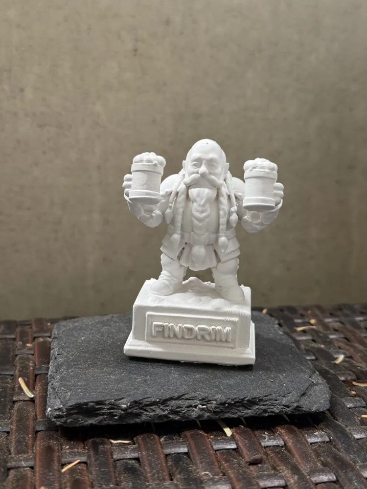 Friendly Dwarf with Beer Mugs (Miniature Figure) by the Maker ...