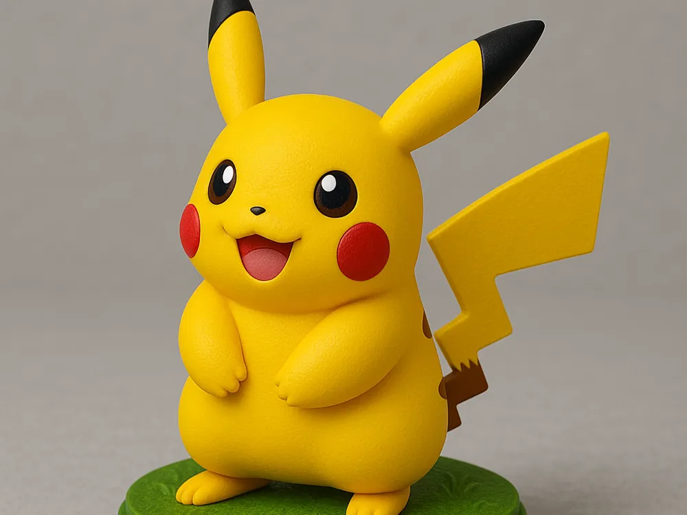 3D Printed Pikachu Model - Free 3D Print Model - MakerWorld