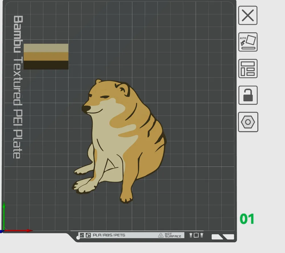 Cheems keychain by dev.adanmc01 MakerWorld: Download Free 3D Models