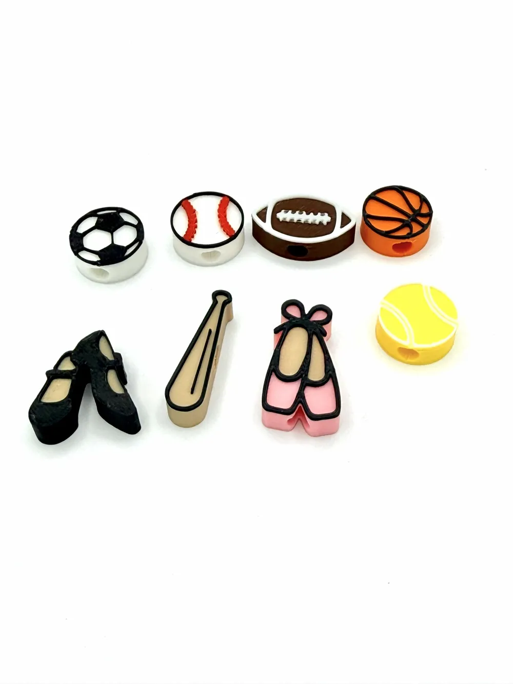 "Sporty" Chunky Bead Charms - Free 3D Print Model - MakerWorld
