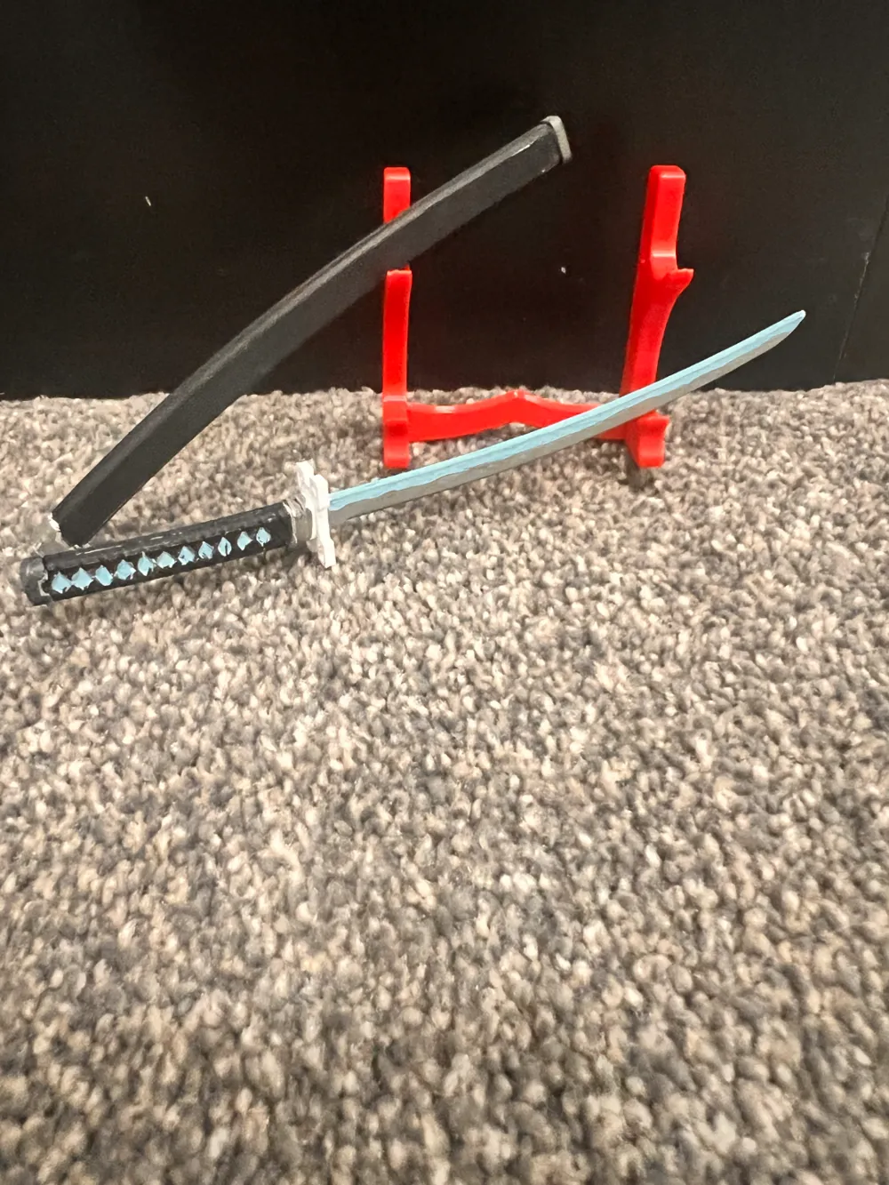 mini katana (demon slayer muichiro's katana) by 3D Print Dood ...