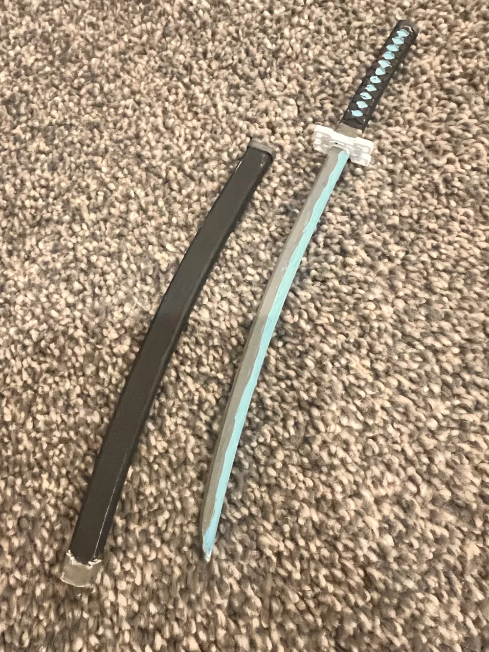 mini katana (demon slayer muichiro's katana) by 3D Print Dood ...