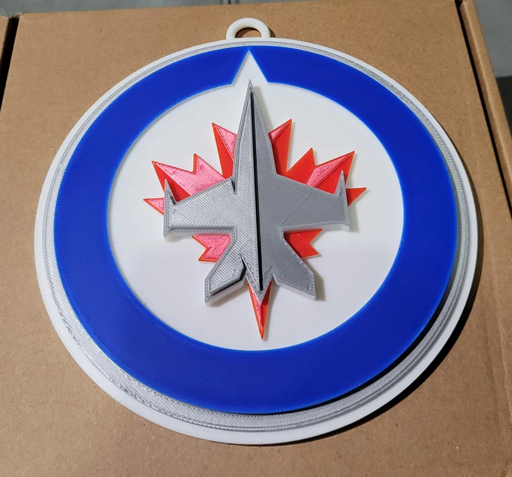 WINNIPEG JETS 3D Logo 180mm series by mercadogarzas - MakerWorld