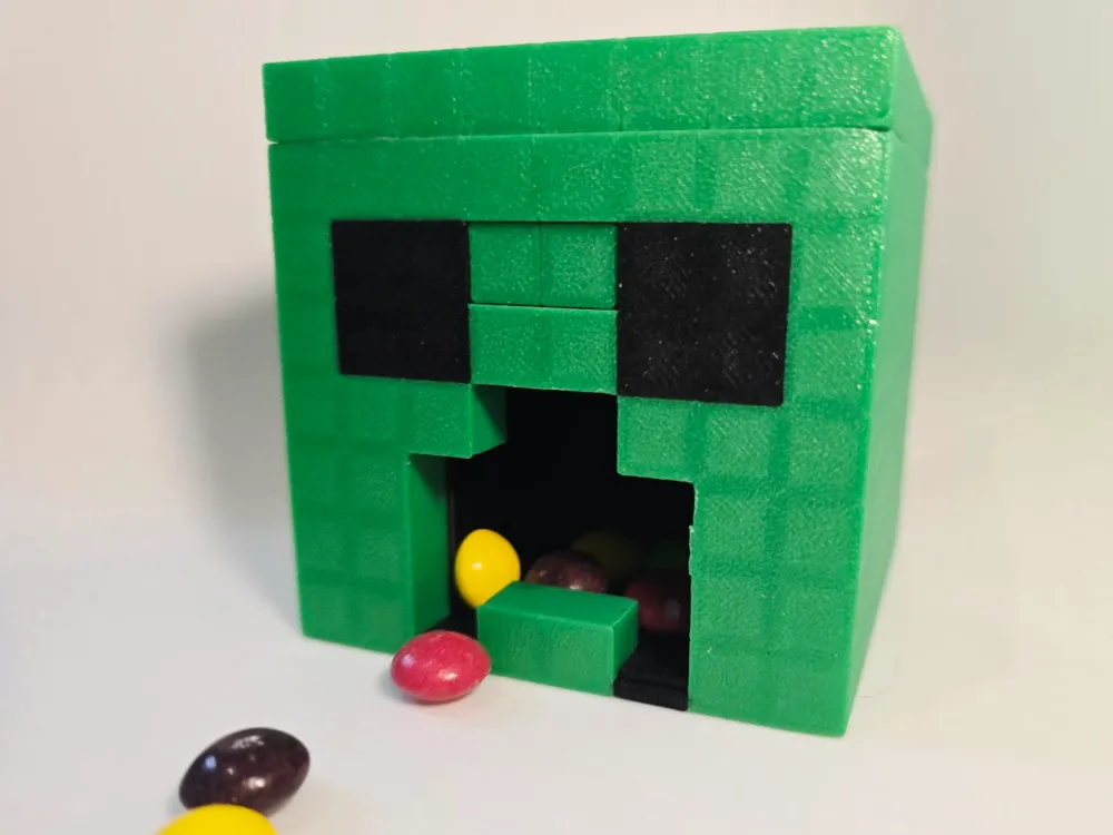Minecraft Creeper Candy Machine by Ben MakerWorld: Download Free 3D Models