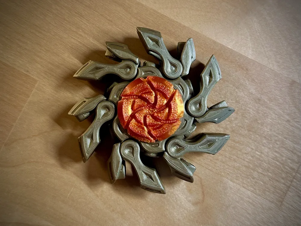 Armored Fidget Spinner X by bradpaiva MakerWorld: Download Free 3D Models