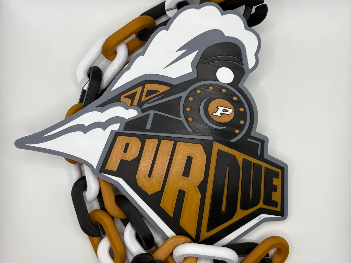 PURDUE BOILERMAKERS TRAIN HYPE CHAIN - Free 3D Print Model - MakerWorld