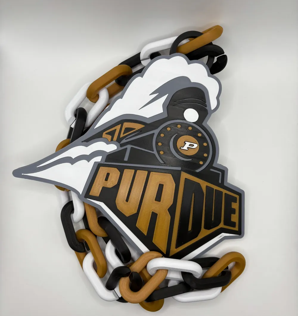 PURDUE BOILERMAKERS TRAIN HYPE CHAIN - Free 3D Print Model - MakerWorld