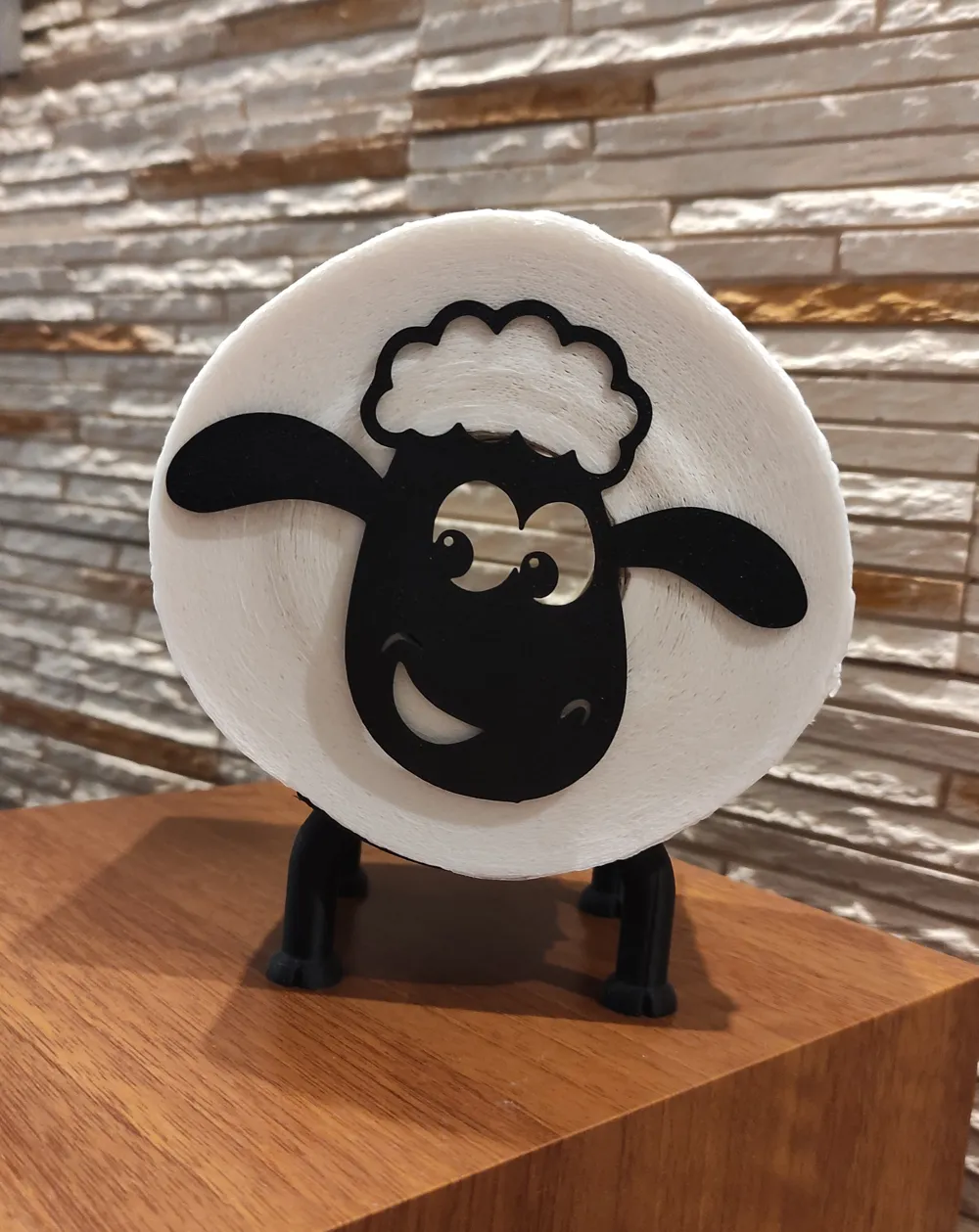 Shaun the Sheep Toilet Paper Roll Holder v6 - Free 3D Print Model ...