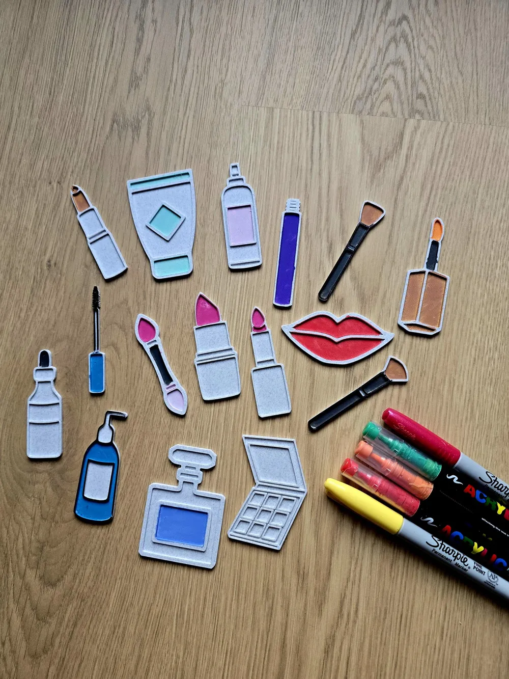 Cute Make Up Cosmetics DIY Coloring Set Fun Gift - Free 3D Print Model ...