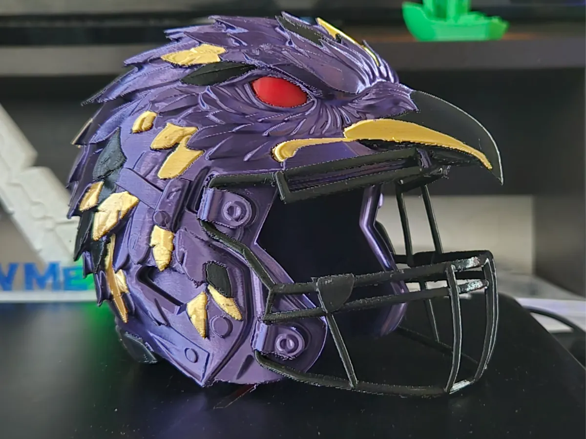 Baltimore Ravens Mini Helmet - Free 3D Print Model - MakerWorld
