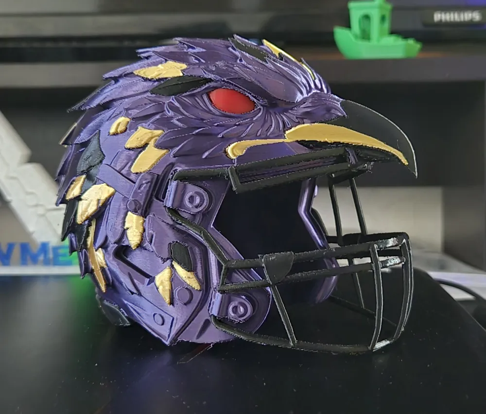 Baltimore Ravens Mini Helmet - Free 3D Print Model - MakerWorld