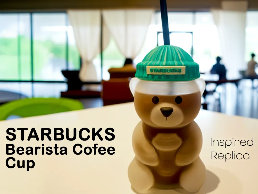 STARBUCKs "Bearista" (Bear) Coffee Cup - Free 3D Print Model - MakerWorld