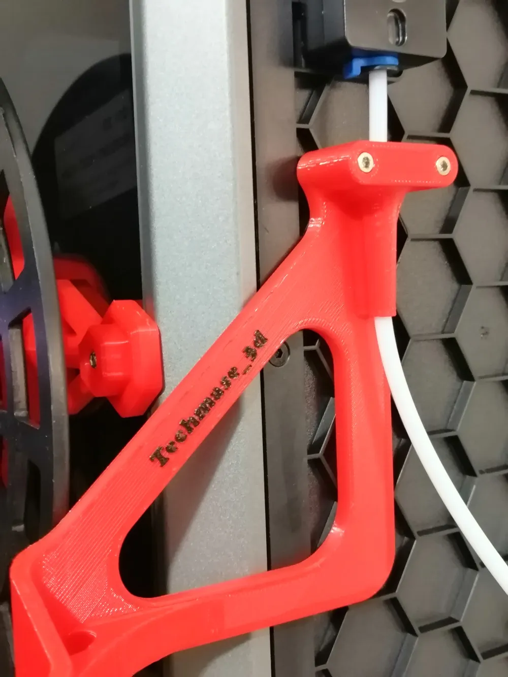 Creality K1C filament spool side support lane V2 Remixed by Gabriele ...