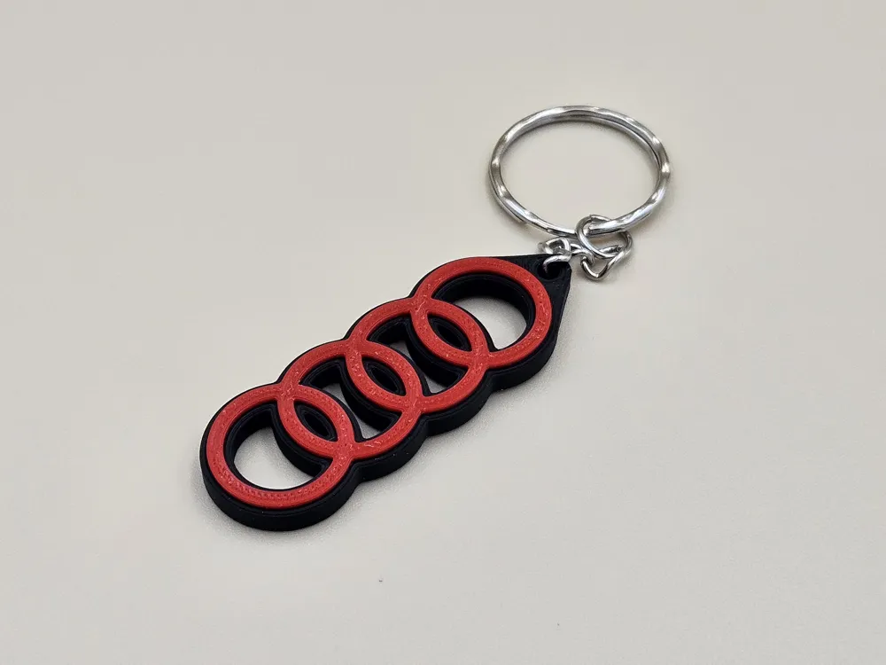 Audi keychain - Free 3D Print Model - MakerWorld