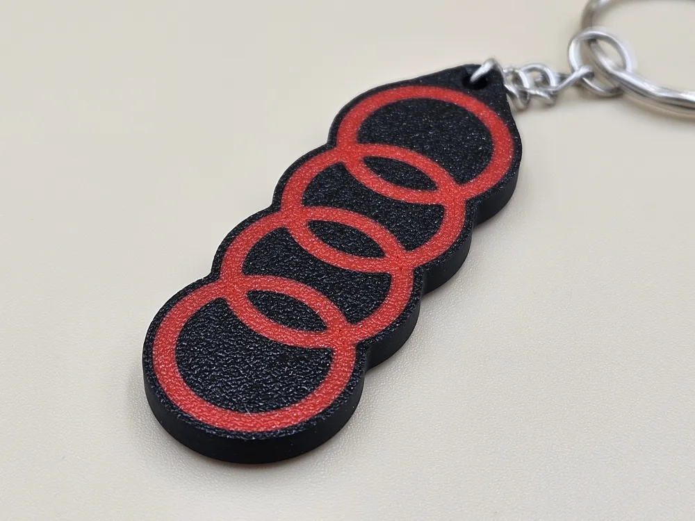 Audi keychain - Free 3D Print Model - MakerWorld