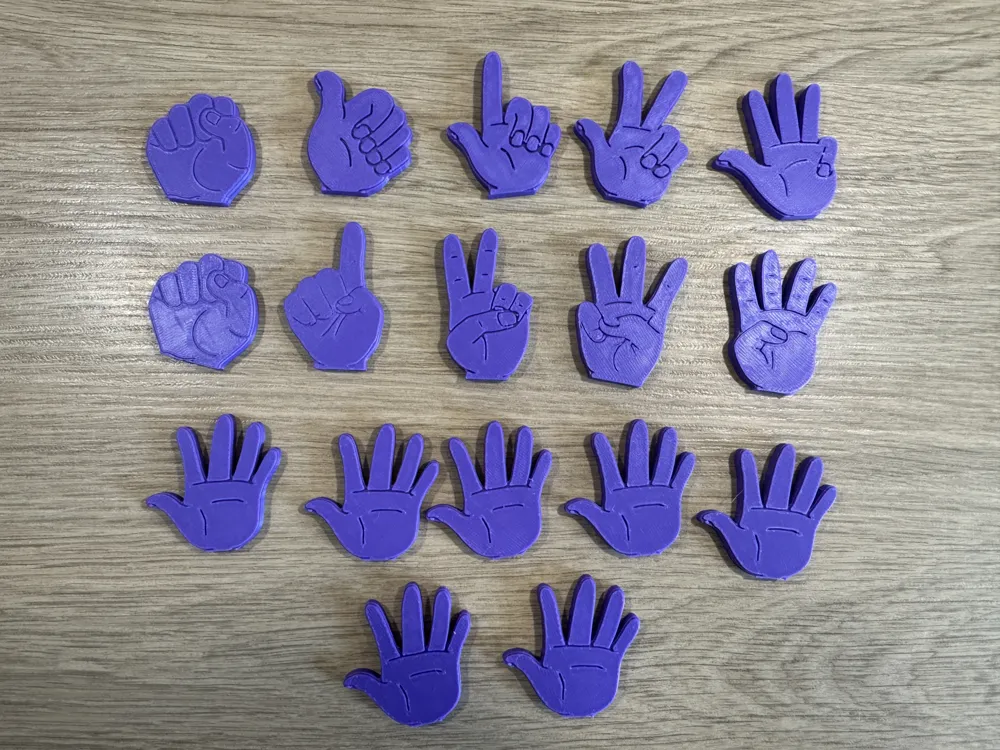 3D Educational Hands – Numbers 0 to 5 by clemG - Impression 3D perso ...