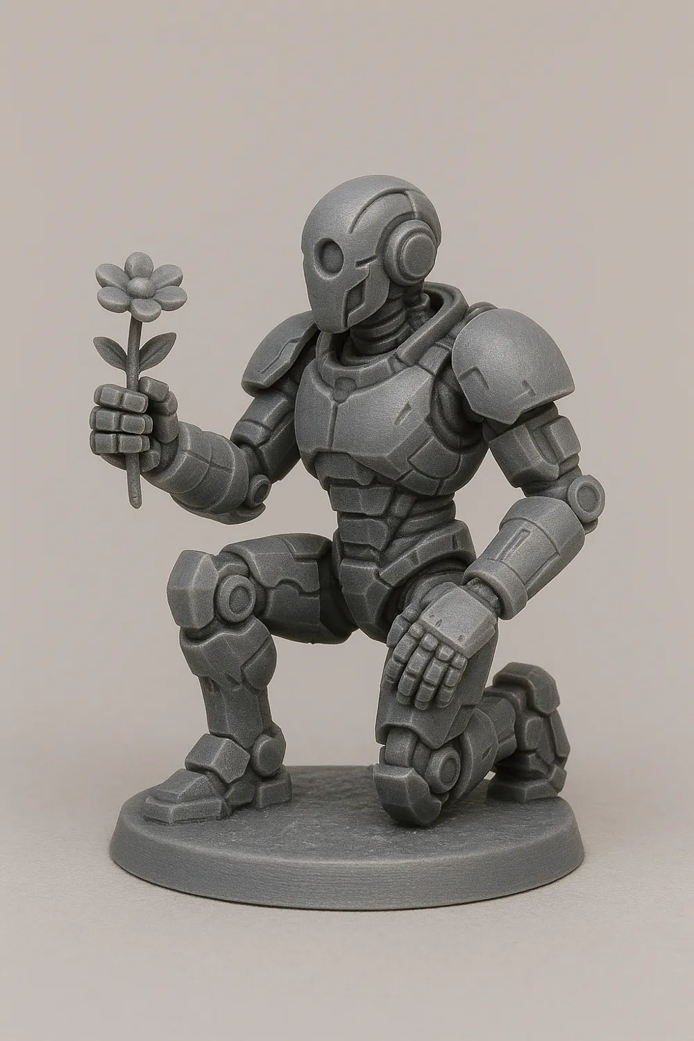 Robot offering a flower - Free 3D Print Model - MakerWorld