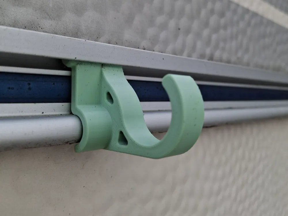 Keder Hook 7mm Aluminum Rail Fendt Caravan RV - Free 3D Print Model ...