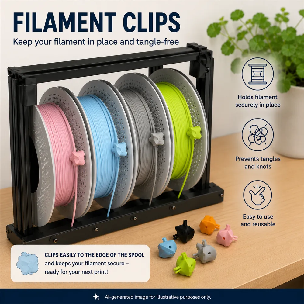 Bambu Lab Filament Clip Swatch Style 1g QuickPrint - Free 3D Print ...