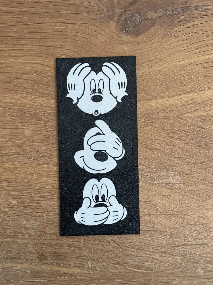 Mickey Mouse Bookmark / 2 color / Fast / Gift by 3D Prints This Week ...