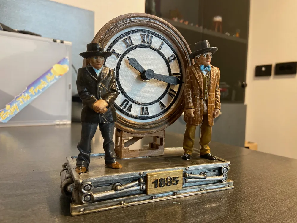 Back to the Future Tower Clock Diorama by Kawa MakerWorld: Download ...