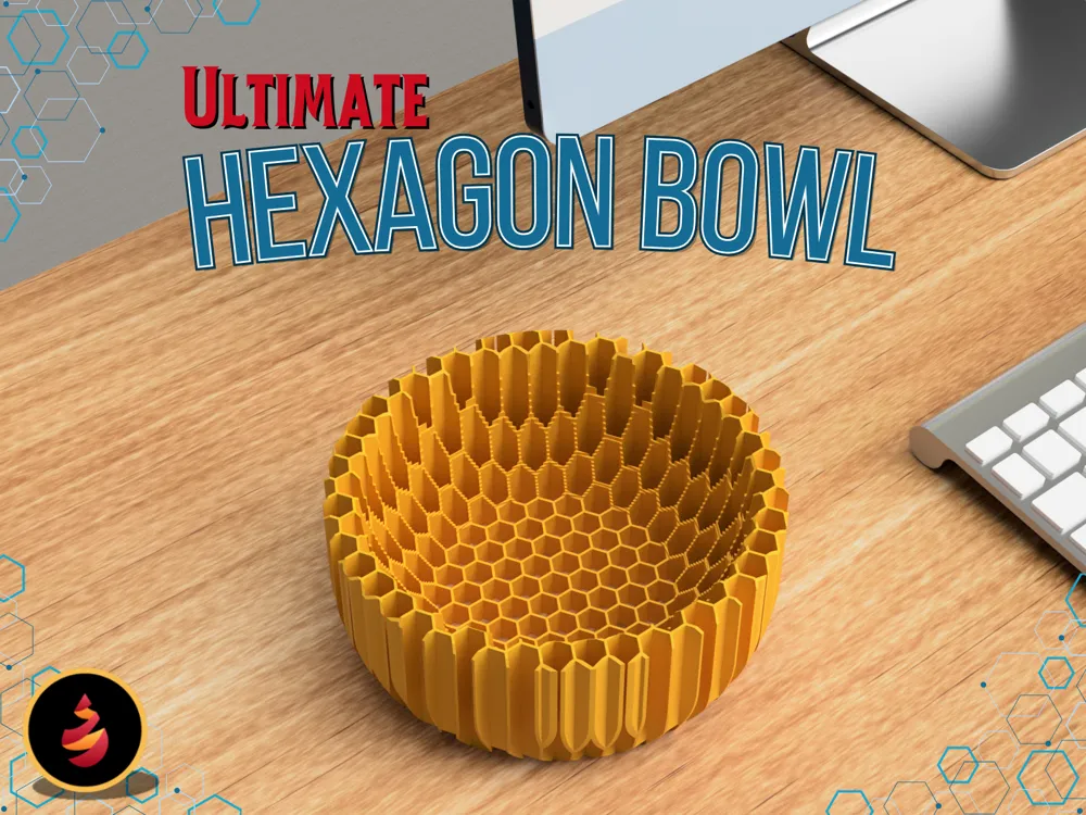 Ultimate Hexagon Bowl by JamesThePrinter MakerWorld: Download Free 3D ...
