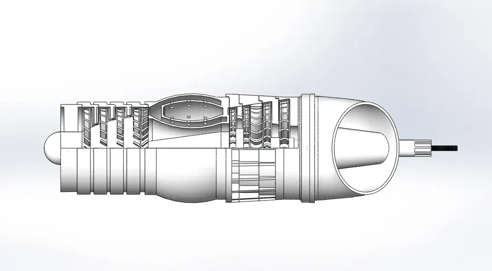 TV3-117 Series Turboshaft Engine Model for 3D Printed Gas Turbine ...