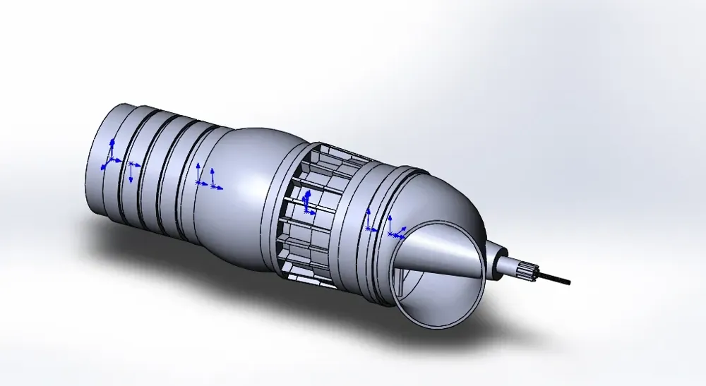 TV3-117 Series Turboshaft Engine Model for 3D Printed Gas Turbine ...