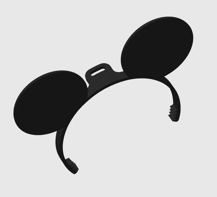 Labubu Mouse Ears Headband - Free 3D Print Model - MakerWorld