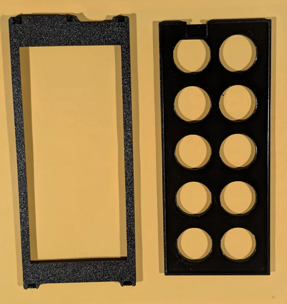 Frame for "Devil Eyes" LED panel, 16x32 LED's. - Free 3D Print Model ...