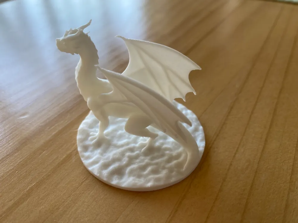 Simple Standing Dragon with Wings _ 50mm Base Remixed by ChiknFryd ...