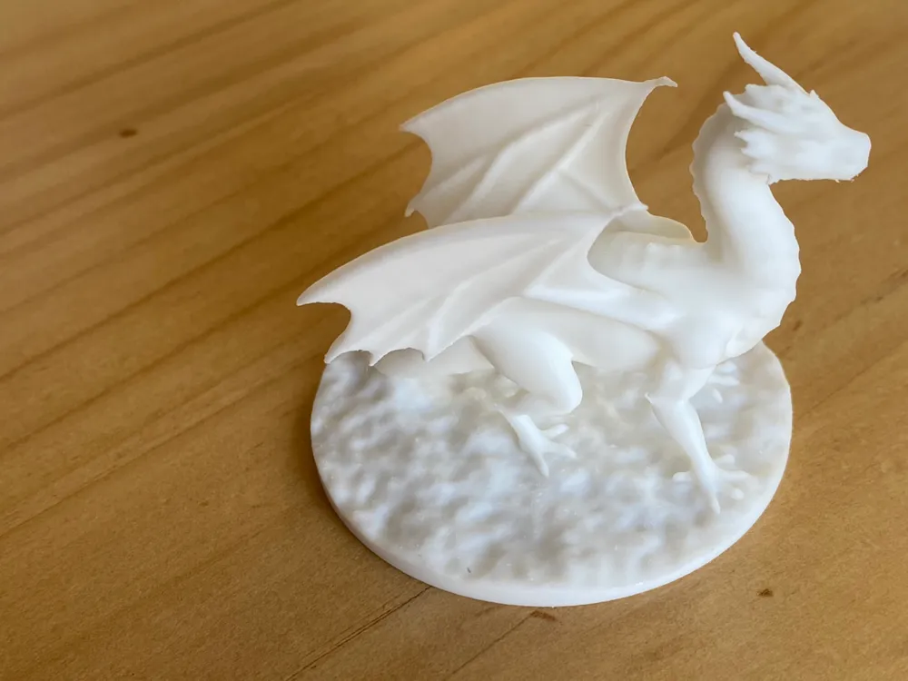 Simple Standing Dragon with Wings _ 50mm Base Remixed by ChiknFryd ...