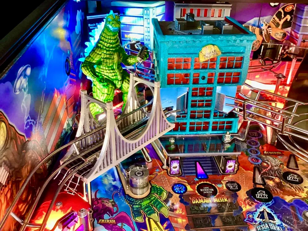 Godzilla Pinball Pro Suspension Bridge Mod - Free 3D Print Model ...