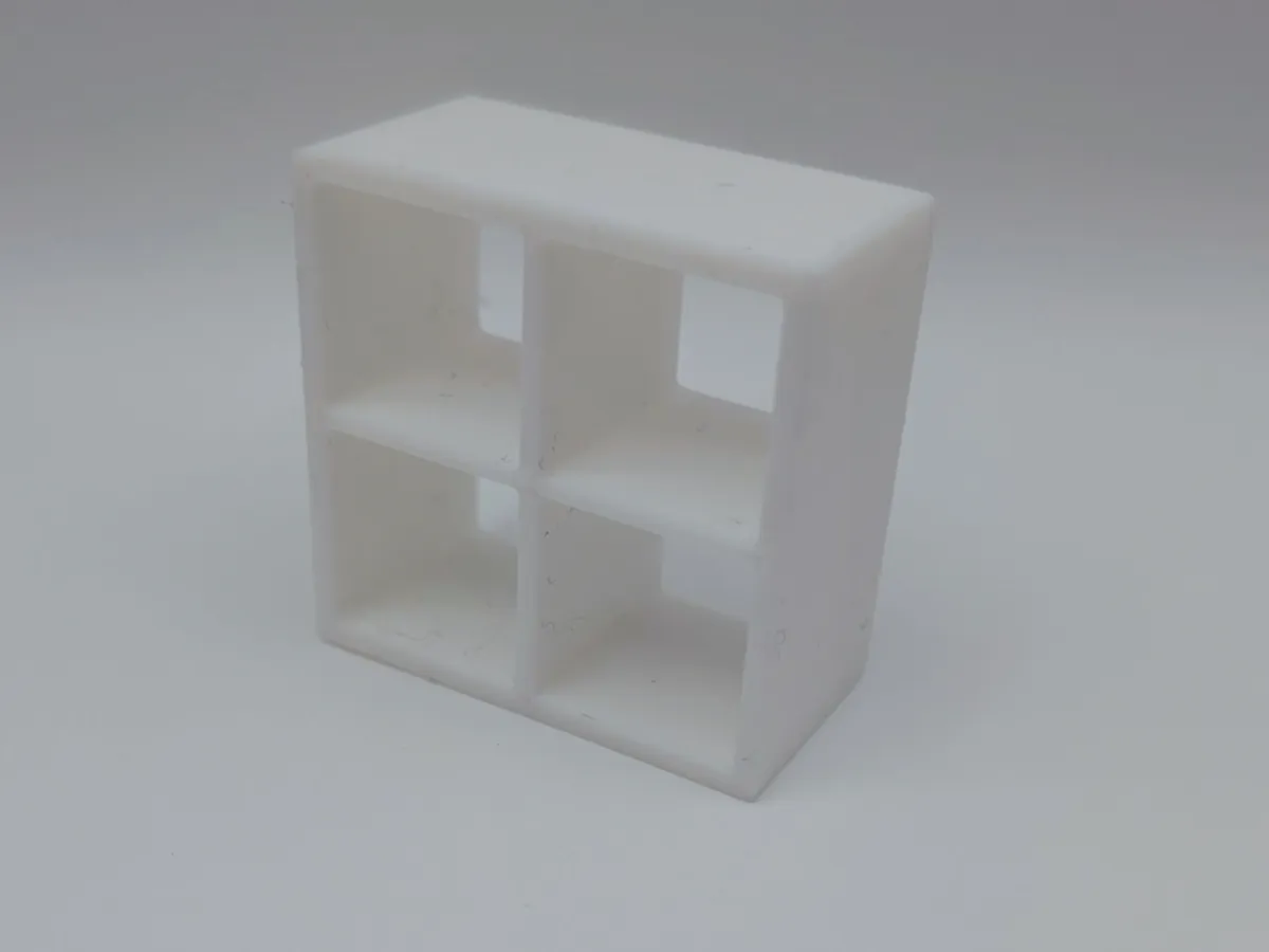 Mini scale model IKEA KALLAX 2x4 shelf 1/24 scale - Free 3D Print Model ...