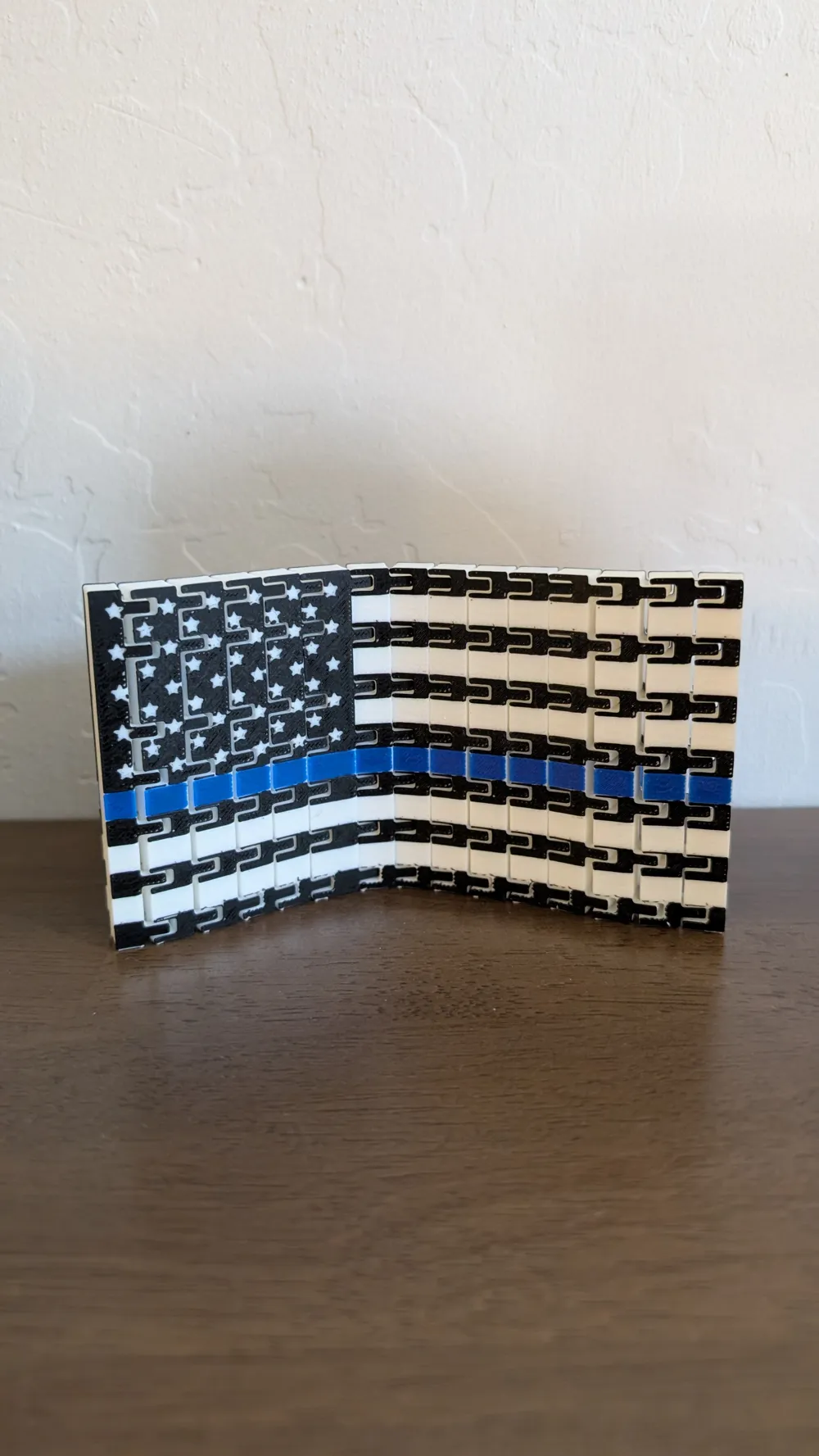 Thin Blue Line - American Flag - Free 3D Print Model - MakerWorld