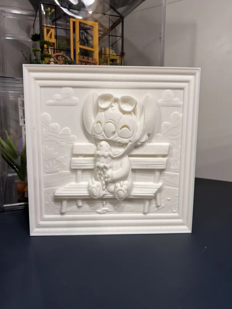 Stitch with Ice Cream – Summery 3D Relief for Painting by Ernaht88 ...