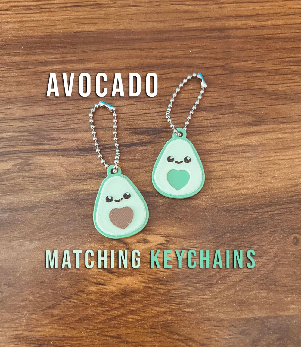 Cute Avocado Keychain by Kevvv-3D - MakerWorld