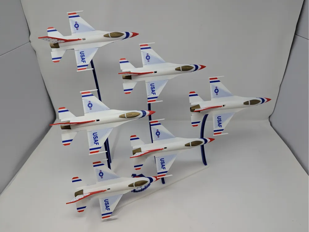 USAF Thunderbirds Delta Stand by Tim MakerWorld: Download Free 3D Models